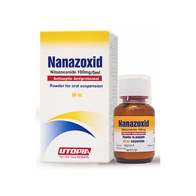 نانازوكسيد شراب للاطفال nanazoxid syrup مطهر معوي | 60 مل - شفاء