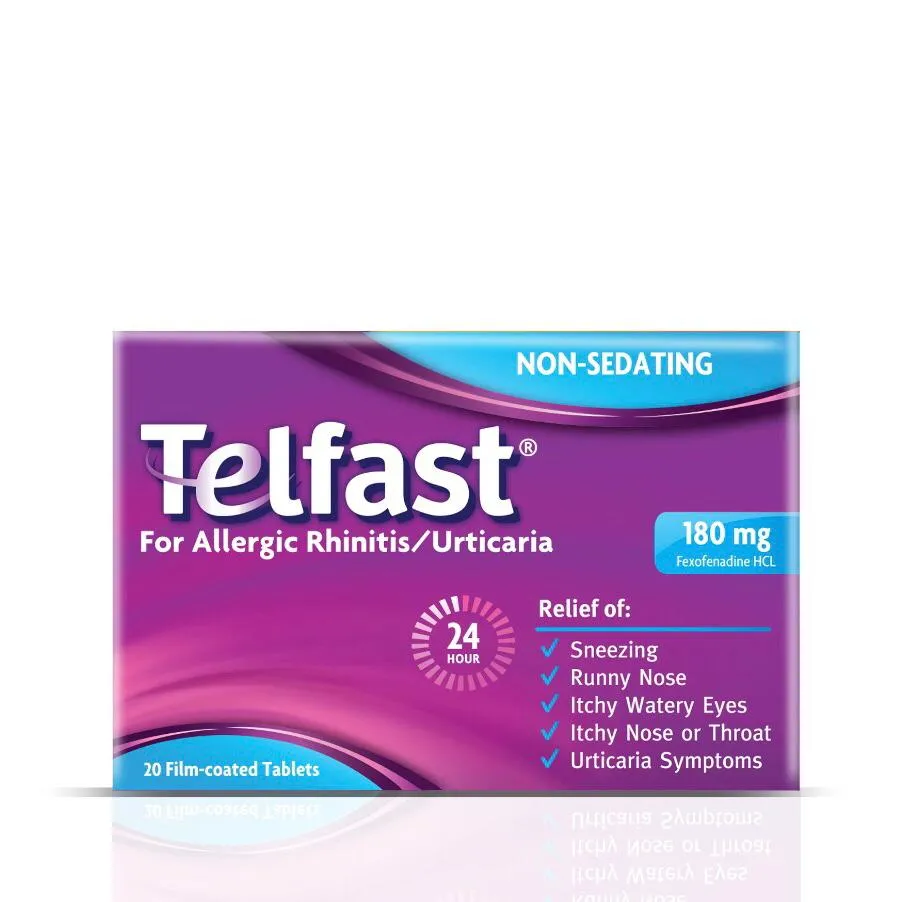 تلفاست 180 Telfast اقراص لحساسية الانف والارتيكاريا | 20 قرص - شفاء